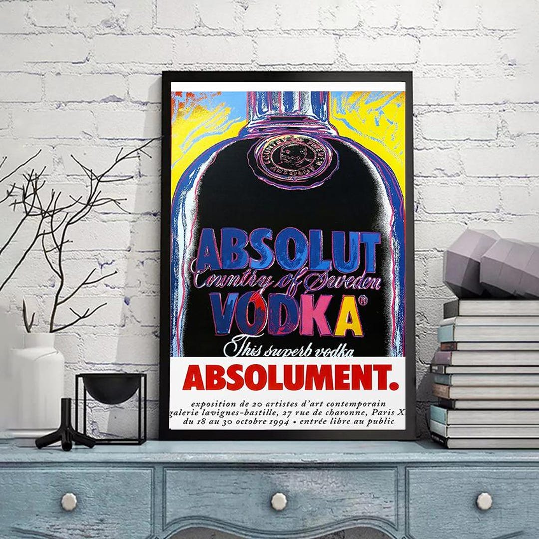 Absolut Vodka-vintage Adverts,home Office Decor,modern Art Print,wall ...