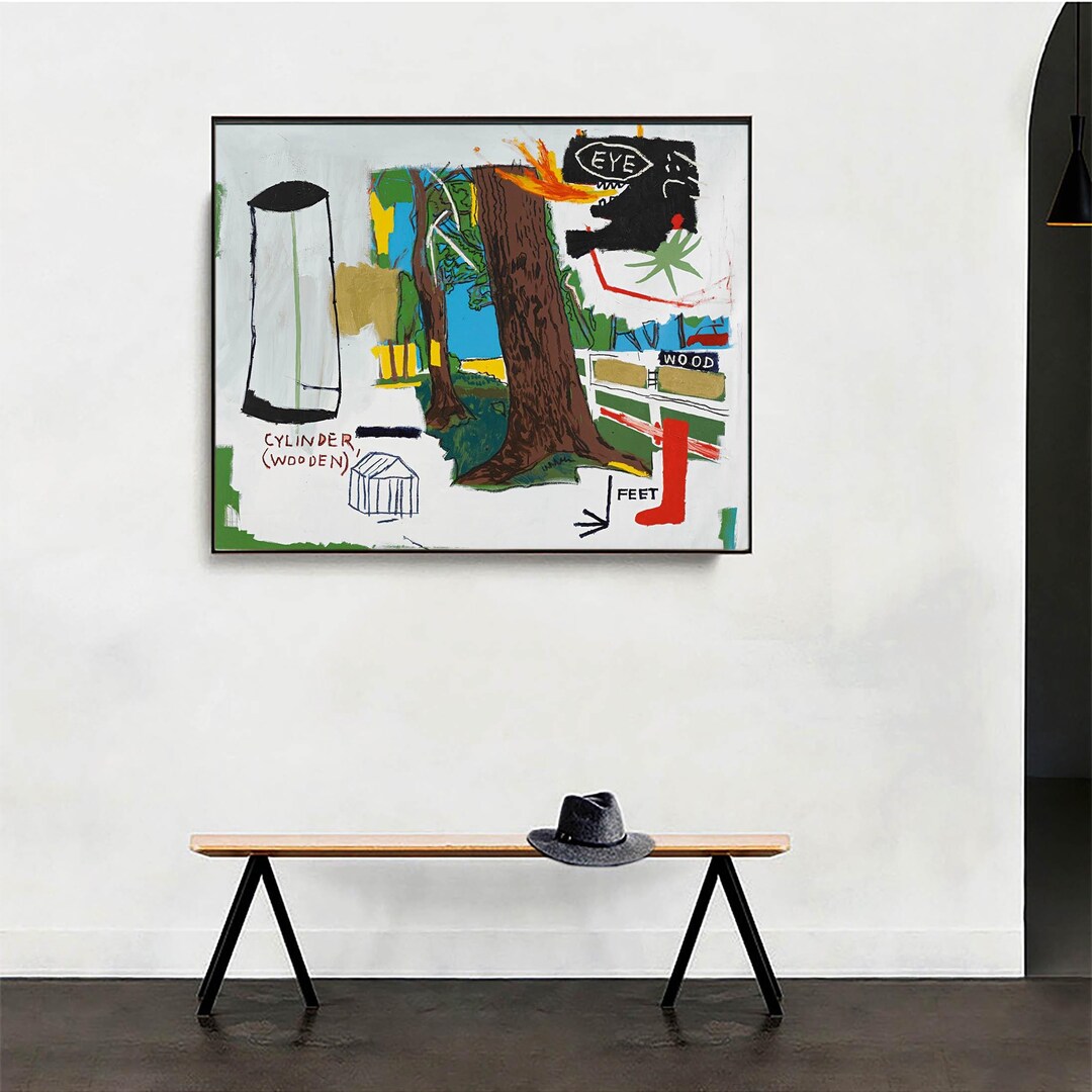 Wood-jean-michel Basquiat,fine Art Prints,king of Street Art,exhibition ...
