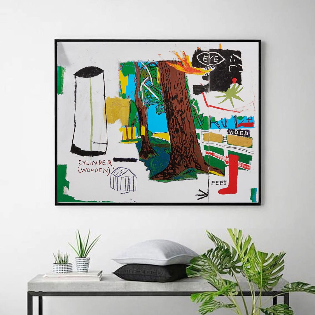 Wood-jean-michel Basquiat,fine Art Prints,king of Street Art,exhibition ...