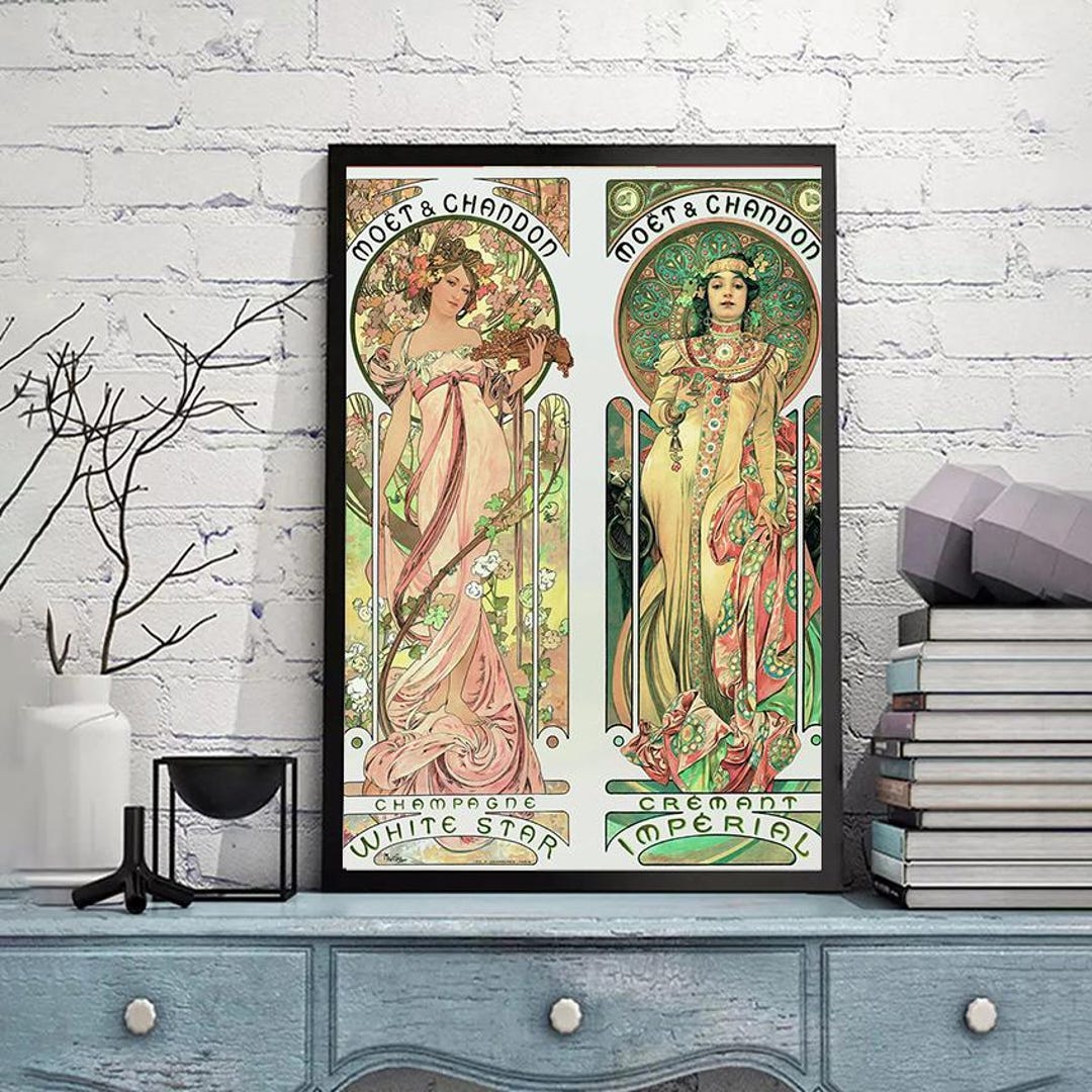 Moet Chandon,champagne-vintage Adverts,home Office Decor,modern Art ...