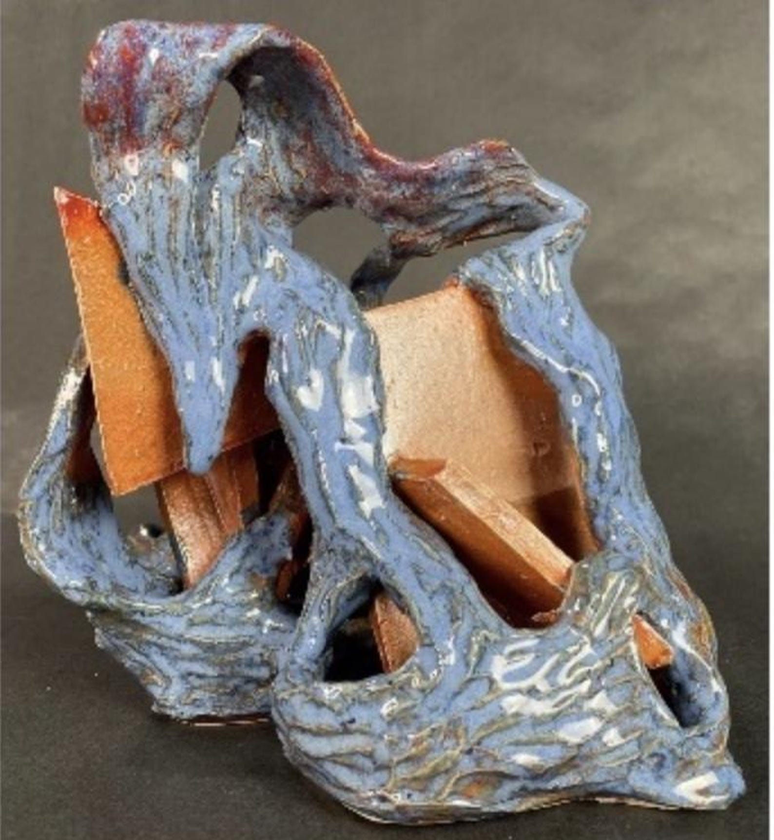 Abstract Ceramic Sculpture, Shipwreck Sculpture, Medium Sized Sculpture ...