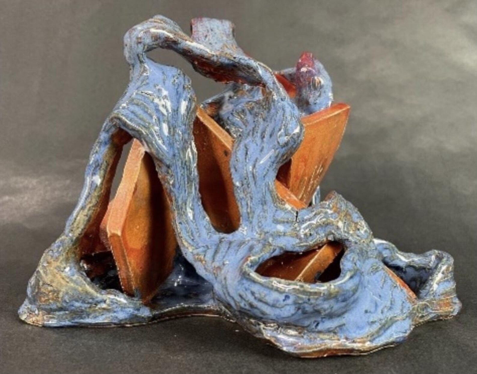 Abstract Ceramic Sculpture, Shipwreck Sculpture, Medium Sized Sculpture ...