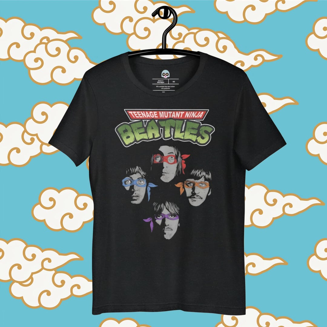 Ninja Beatles T-shirt: TMNT Band Tee - Etsy