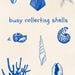 Busy Collecting Shells Print - Etsy