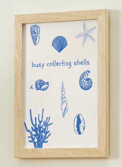 Busy Collecting Shells Print - Etsy