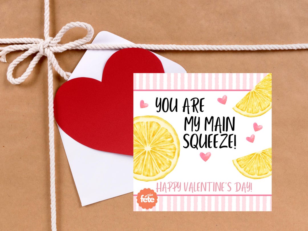 Valentine, PNG, Printable Valentine, Printable Stationery, Lemon ...