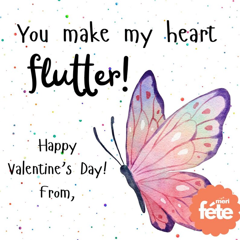 Butterfly Valentine - Etsy