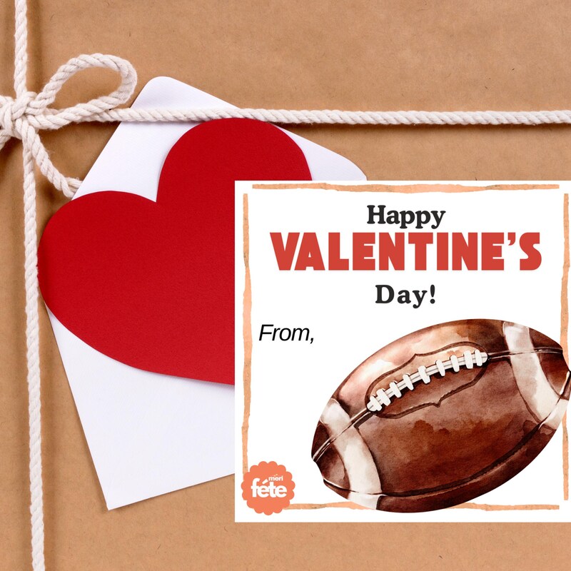 Football Valentine - Etsy