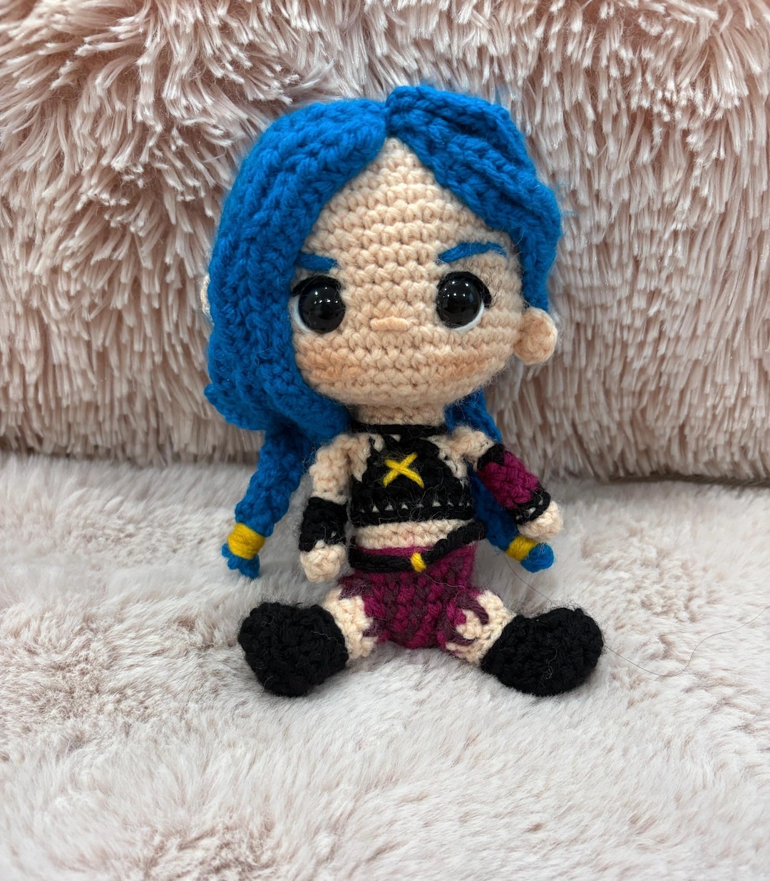 Handmade Crochet Jinx Doll — Arcane (LOL) - Etsy