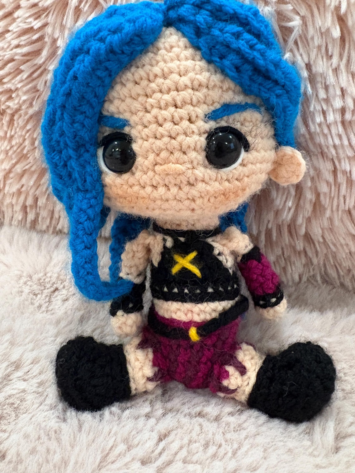 Handmade Crochet Jinx Doll — Arcane (LOL) - Etsy