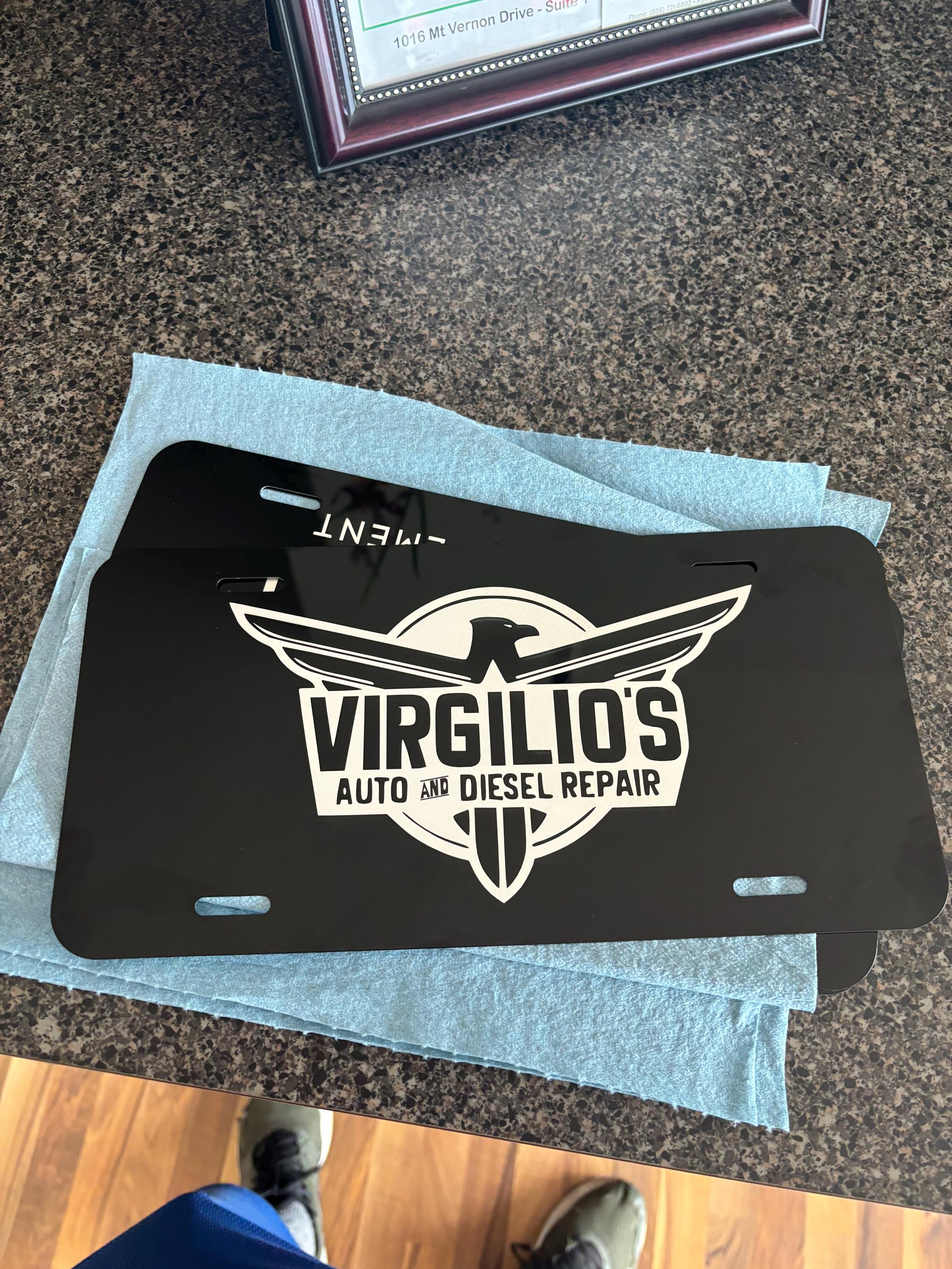 Custom Laser Engraved License Plate Logos for Local Businesses. - Etsy