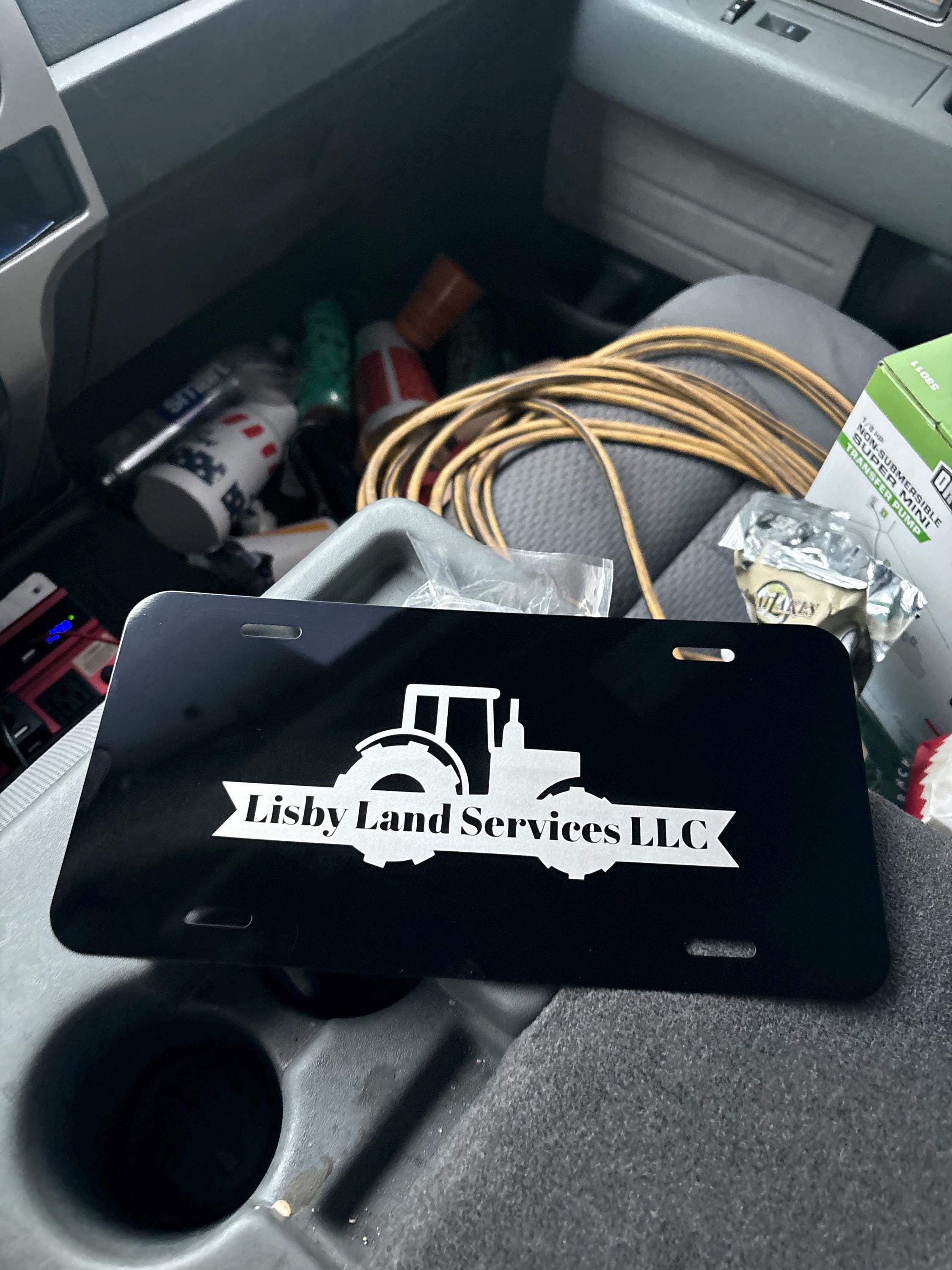 Custom Laser Engraved License Plate Logos for Local Businesses. - Etsy