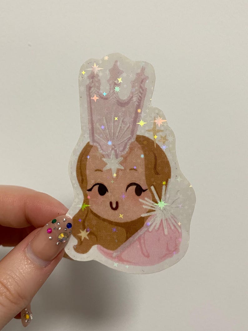 Wicked Inspired Elphaba and Glinda Holographic Stickers - Etsy UK
