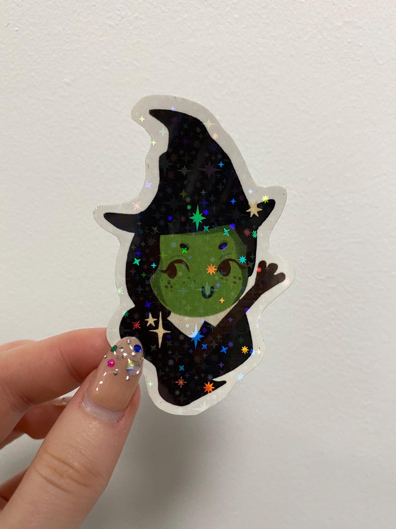 Wicked Inspired Elphaba and Glinda Holographic Stickers - Etsy UK