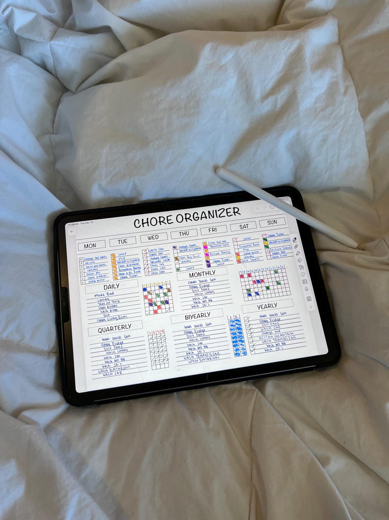 Digital Planner Bundle Printable PDF for Organizing Your Life Habit ...