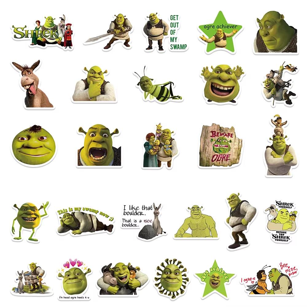 Shrek Meme Stickers: Funny Waterproof Vinyl Decals (10pcs) - Etsy