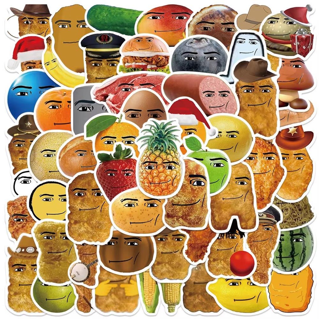 Roblox Face Meme Stickers: Funny Waterproof Vinyl Decals (10pcs) - Etsy