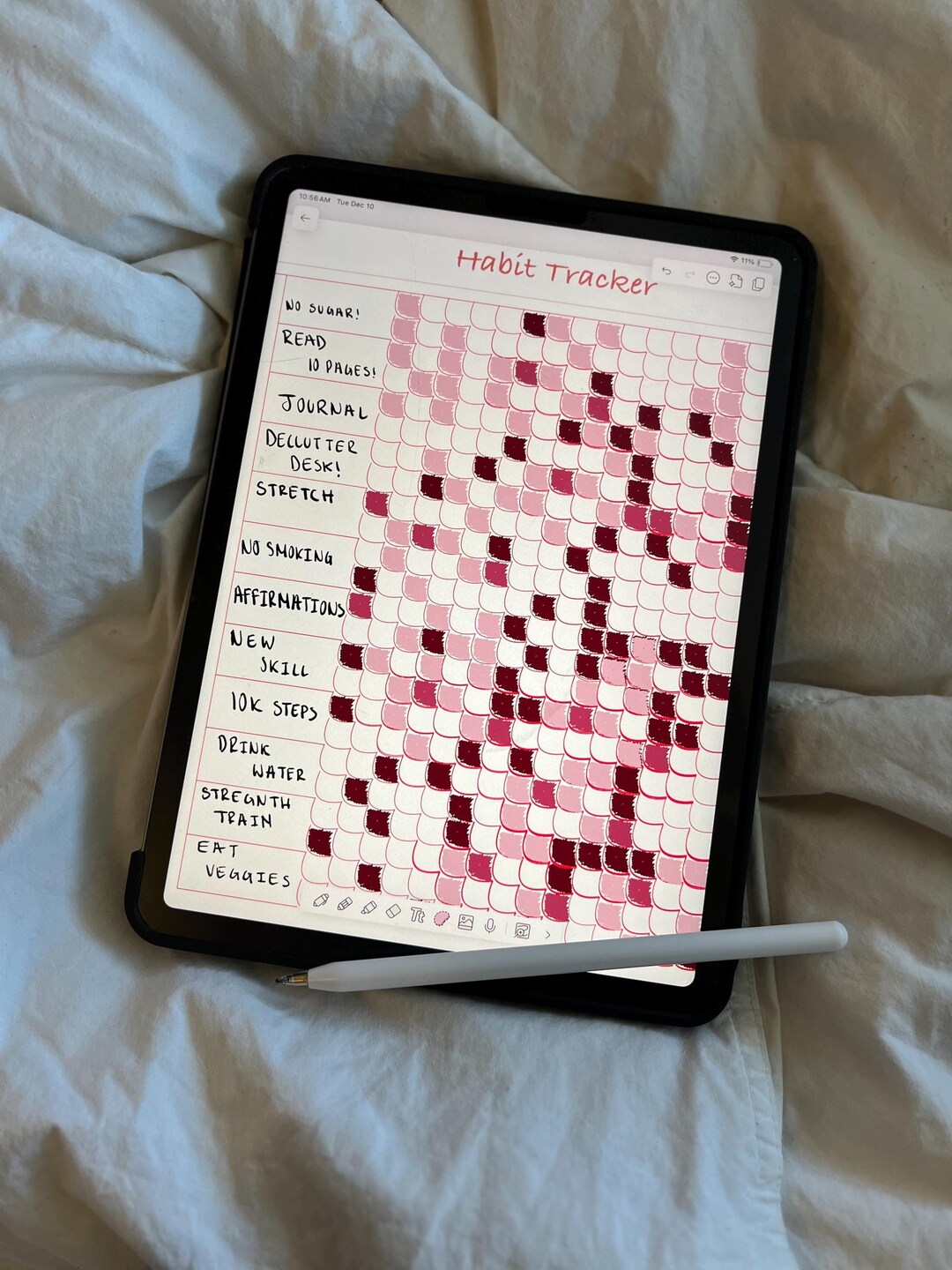Pink Habit Tracker Printable: Daily, Weekly, Monthly (digital Download ...