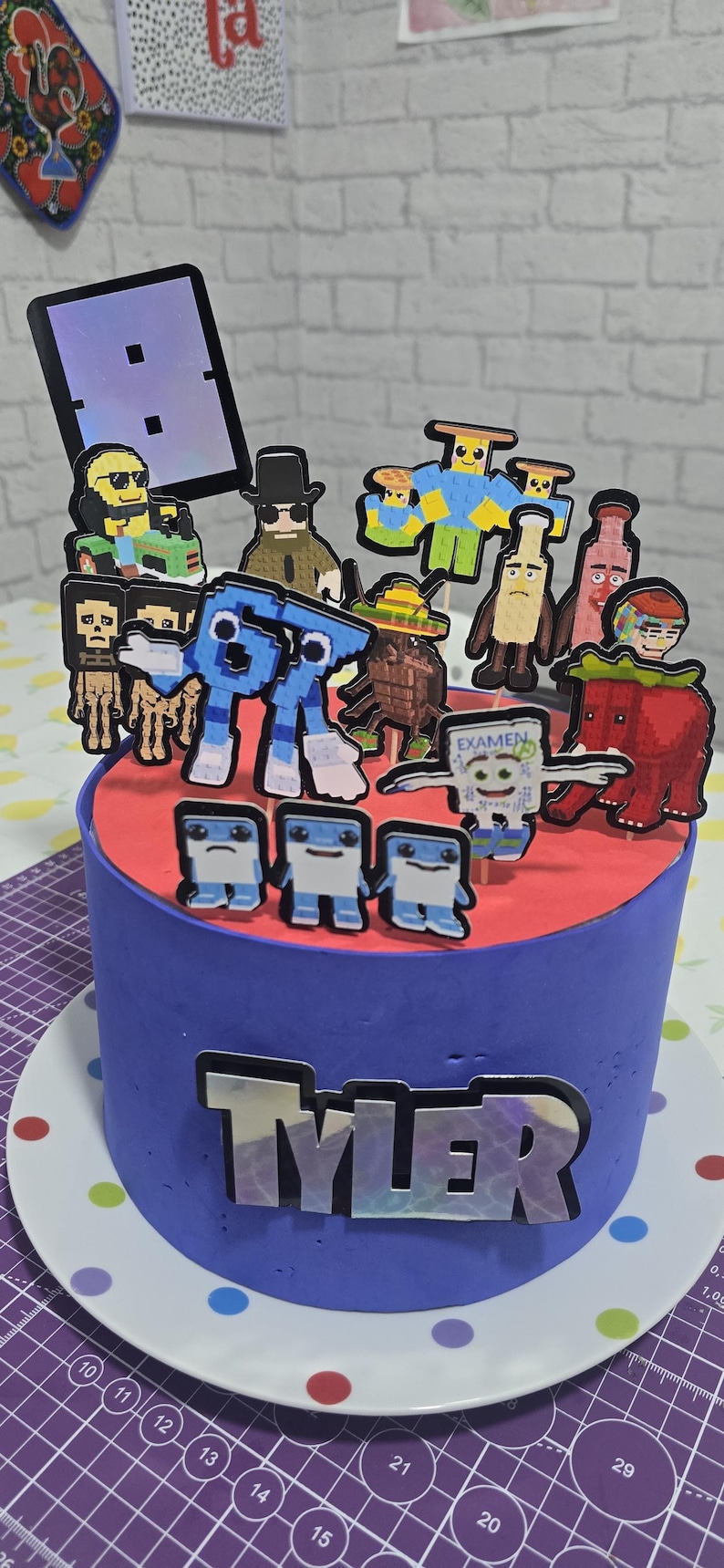 Steal a Brainrot Cake Topper X 11 Pieces Included - Personalised Age ...