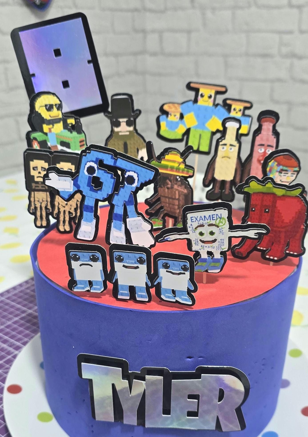 Steal a Brainrot Cake Topper X 11 Pieces Included - Personalised Age ...