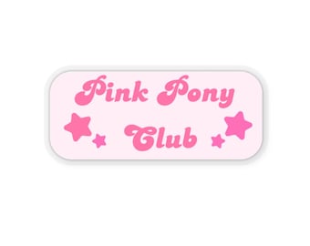 Pink Pony Club Chappell Roan Sticker - Etsy