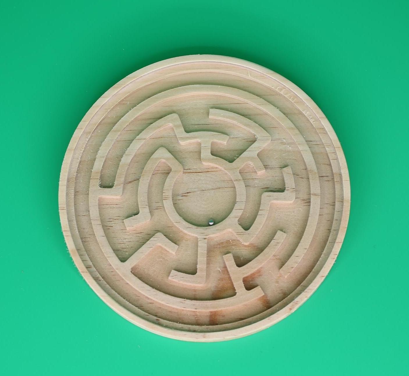Wooden Circle Maze Game – Heirloom Quality Tilt Maze | Screen-free Fun ...