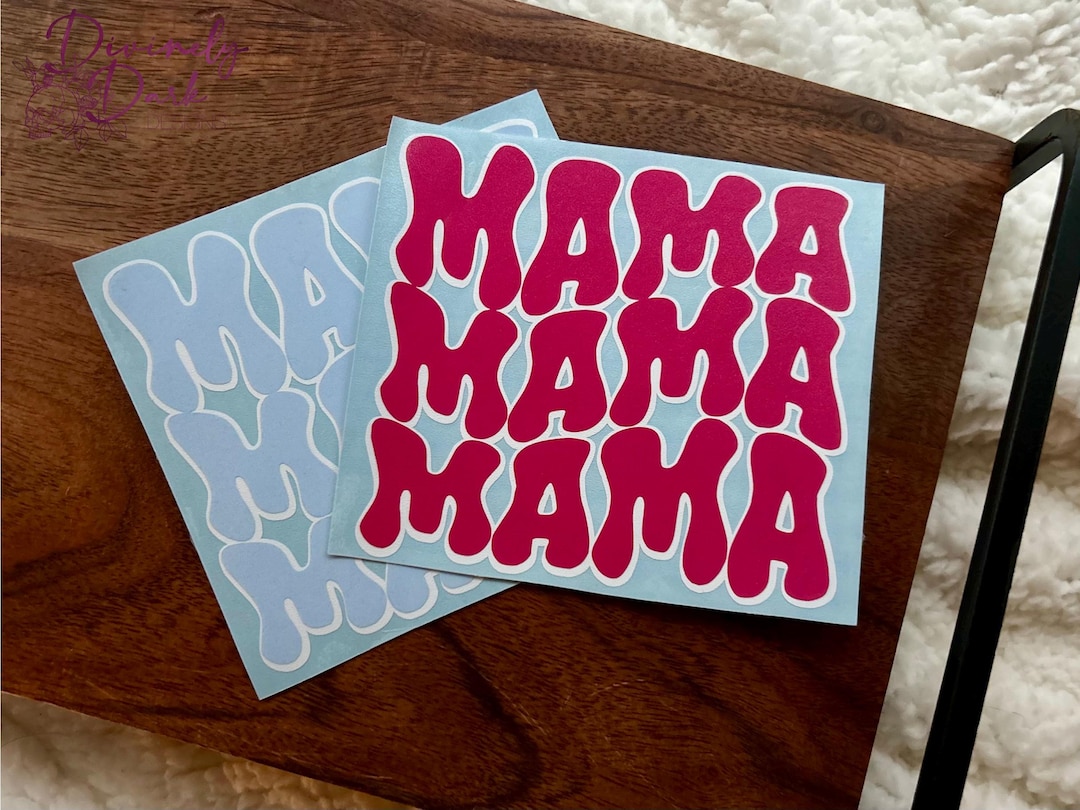 Mama Decal-retro Mama Decal-mom Life Decal-gift for Mom-motherhood ...