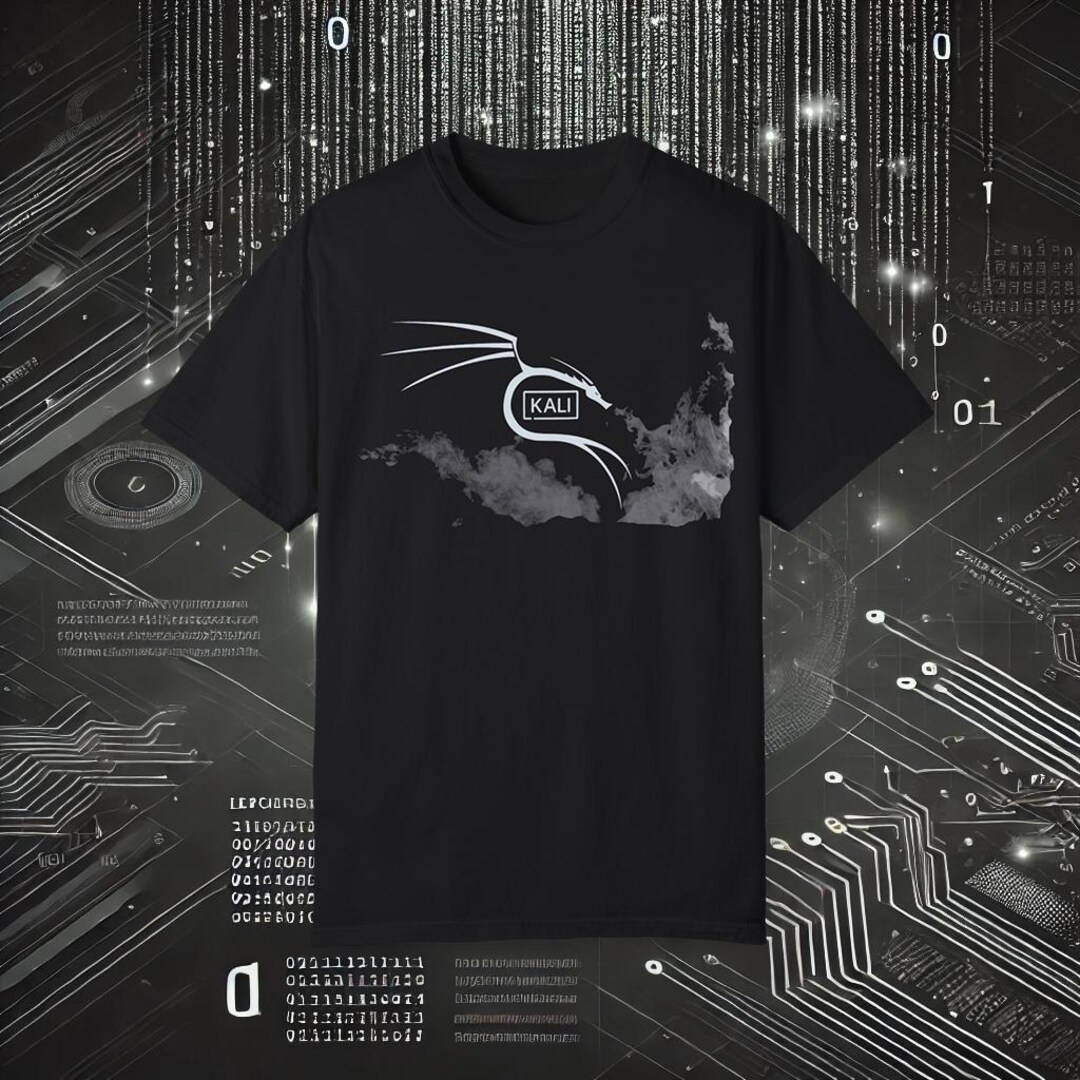 Kali Linux T-shirt Ethical Hacking Logo Design for Cybersecurity ...
