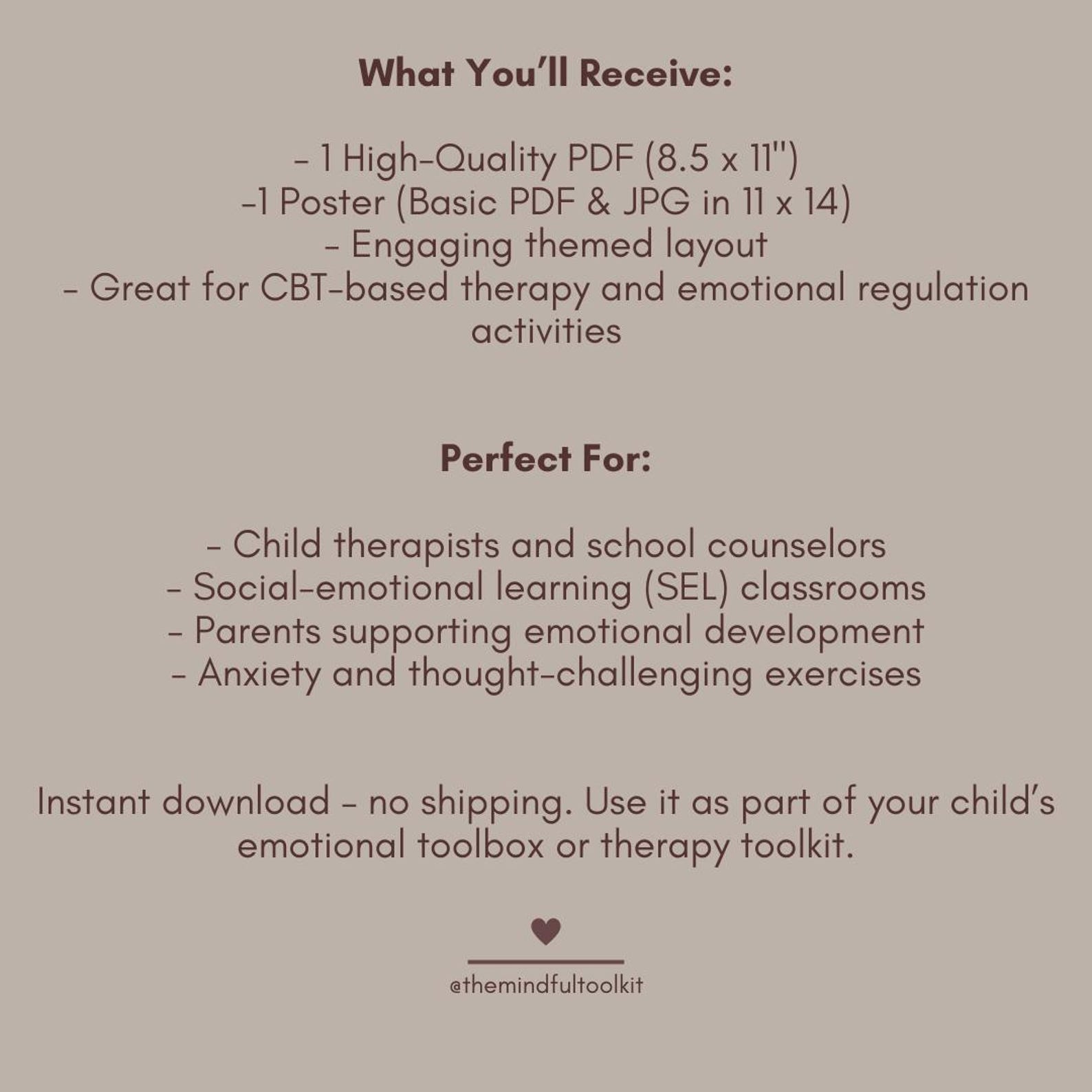 Thought Detective Worksheet for Kids | CBT Therapy Activity (PDF) - Etsy