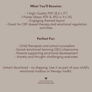 Thought Detective Worksheet for Kids | CBT Therapy Activity (PDF) - Etsy