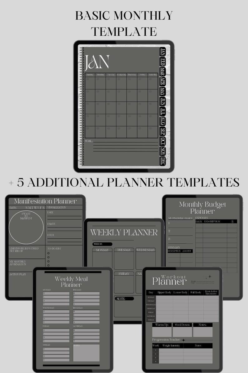Winter Arc: the 2026 Monthly Planner| an INTENSIVE, DIGITAL Download ...
