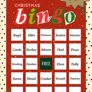 Christmas Bingo Bundle| 50 Cards| Customizable Template| Chip Cards ...