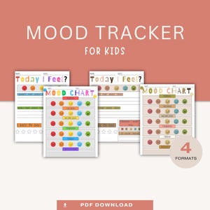 Daily Mood Tracker for Kids Printable | Emotion Check-in Chart for ...