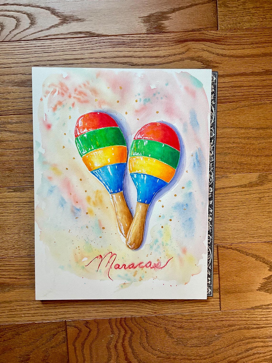 Original Maracas Watercolor Painting – Colorful Music Art, 12x16 - Etsy