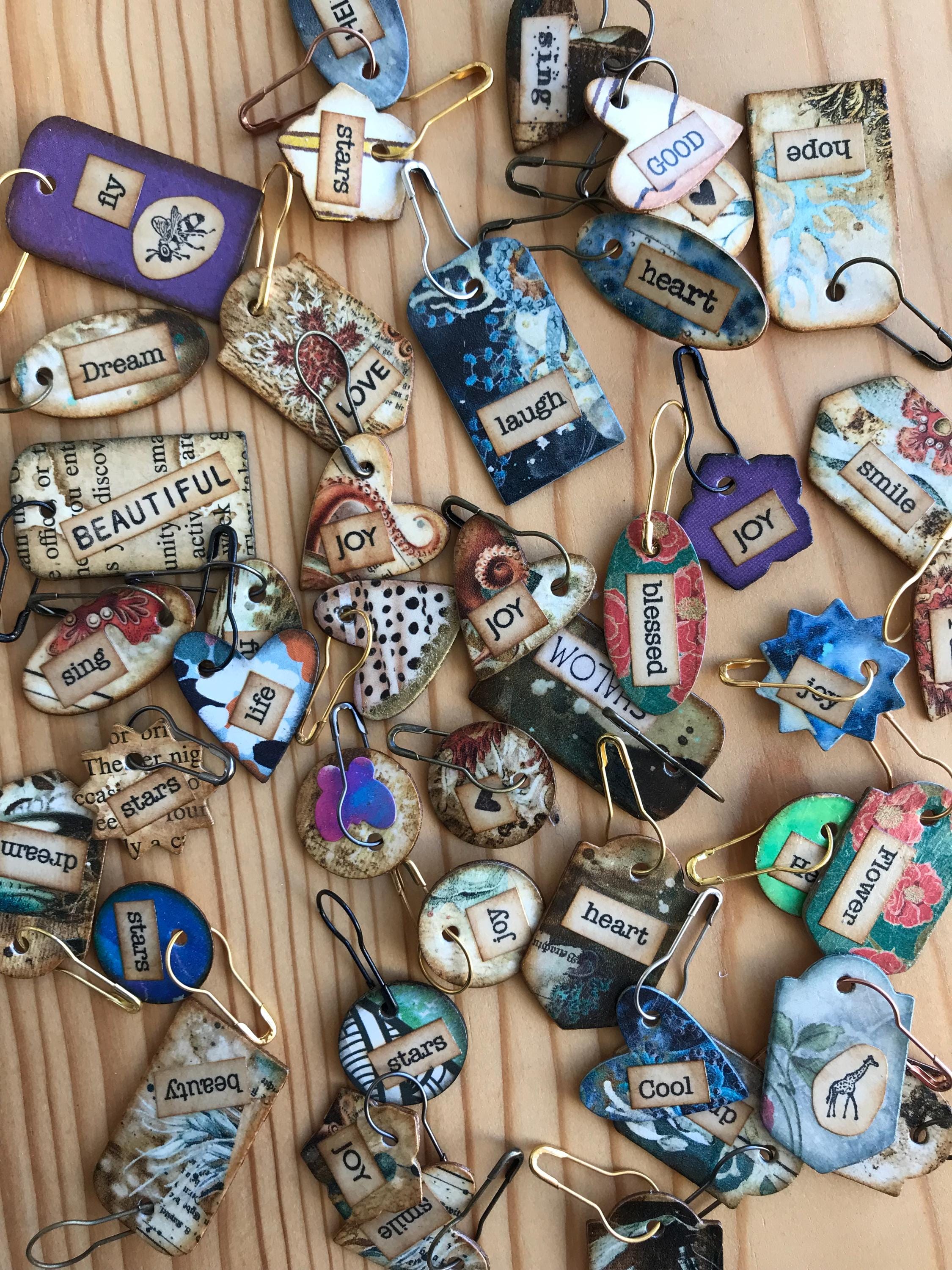 Handmade Paper Charms for Junk Journaling: Rustic Vintage Look ...