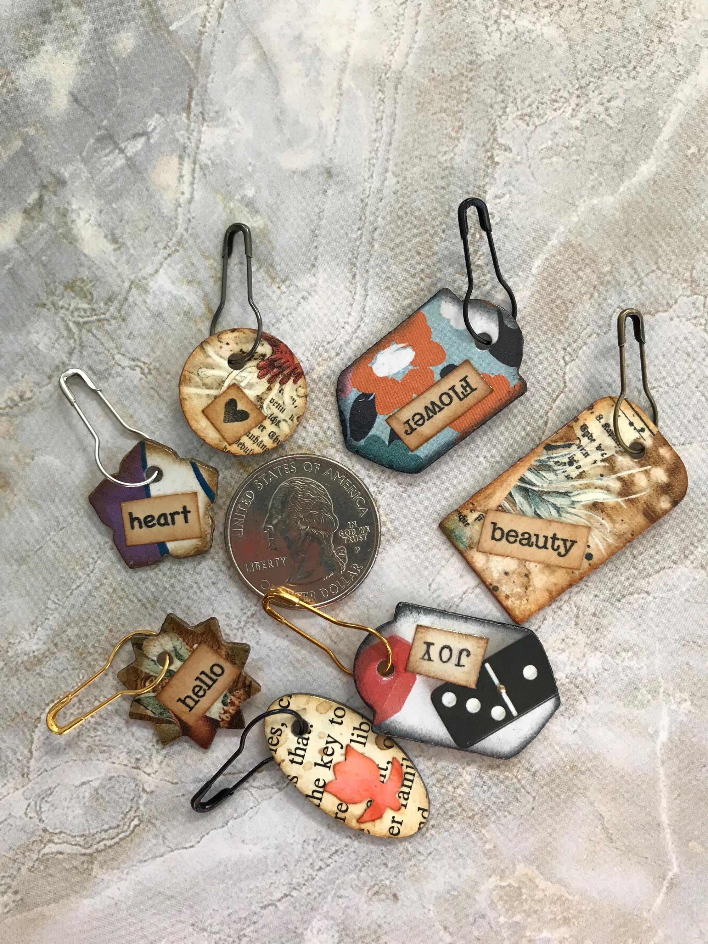 Handmade Paper Charms for Junk Journaling: Rustic Vintage Look ...