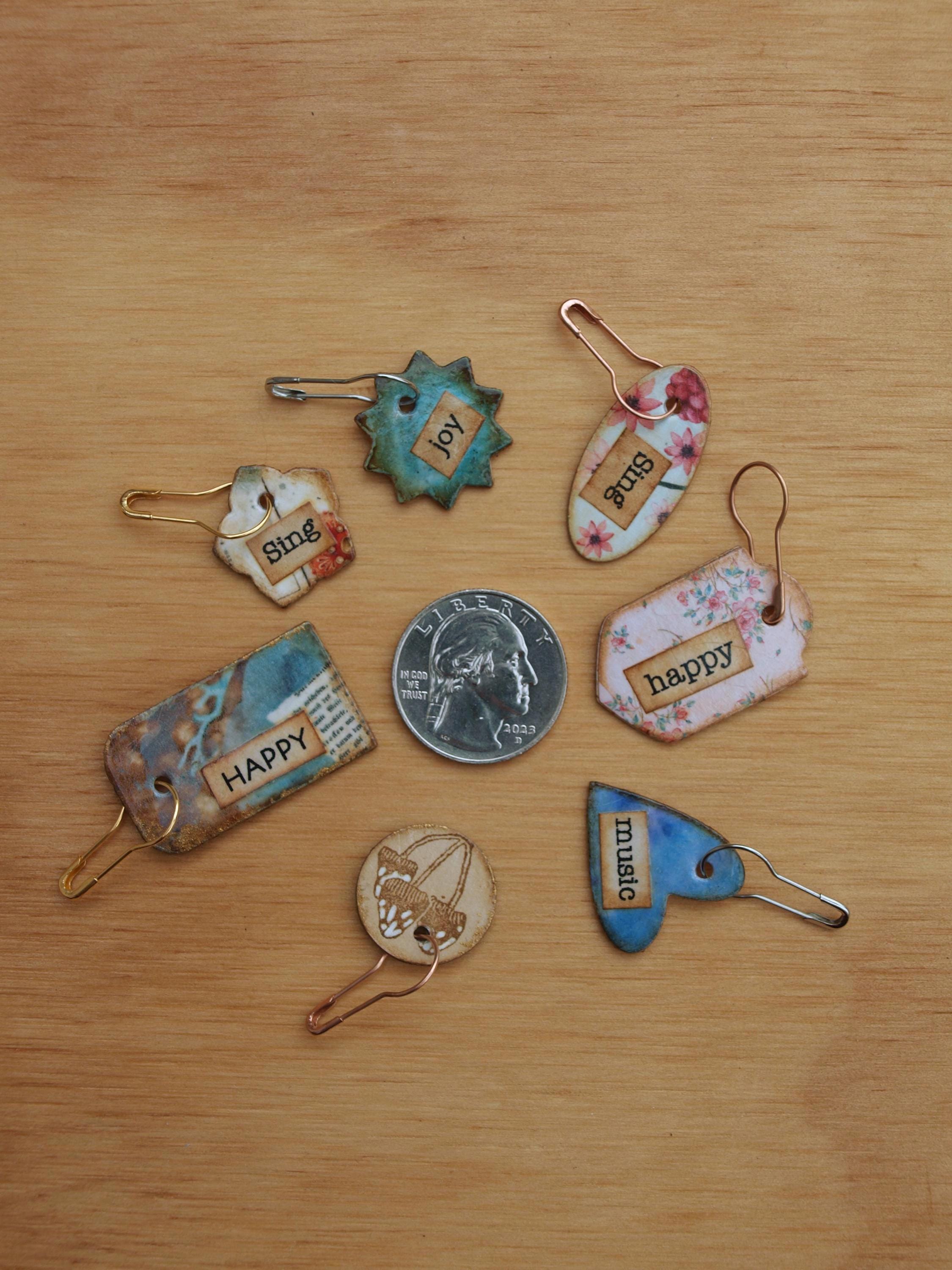 Small Handmade Paper Charms for Junk Journaling: Rustic Vintage Look ...