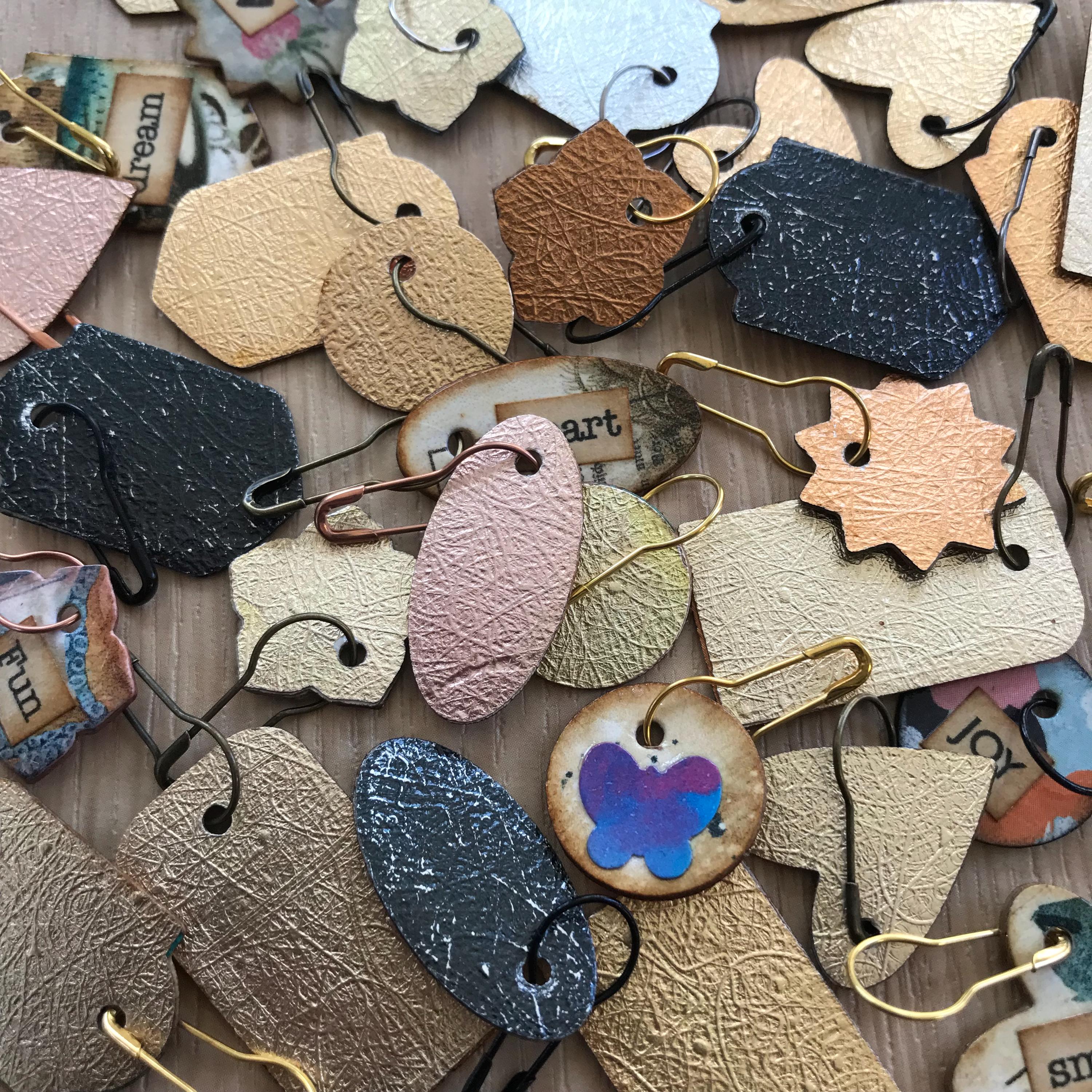 Handmade Paper Charms for Junk Journaling: Rustic Vintage Look ...