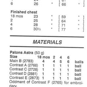 Paton's "on Safari" Children's Sweater Knitting Pattern From 1993- PDF ...