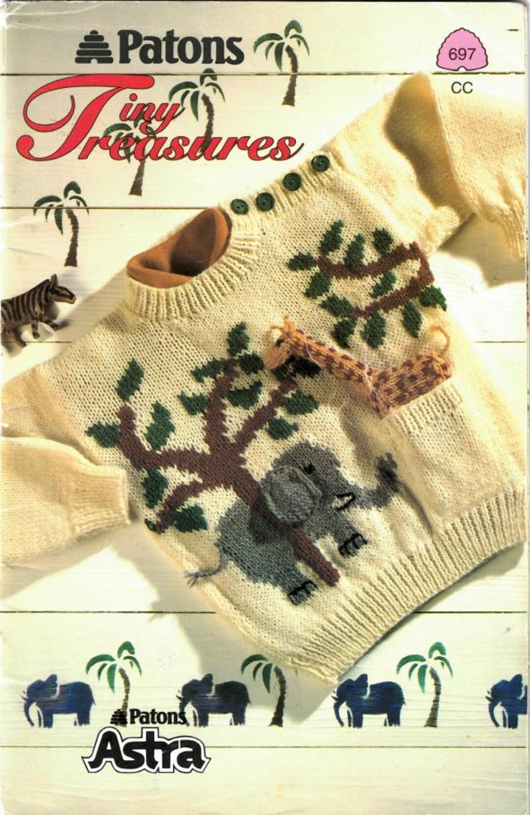 Paton's "on Safari" Children's Sweater Knitting Pattern From 1993- PDF ...
