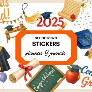 Graduation Png Design | Watercolor Grad Cap, Diploma, Balloons ...