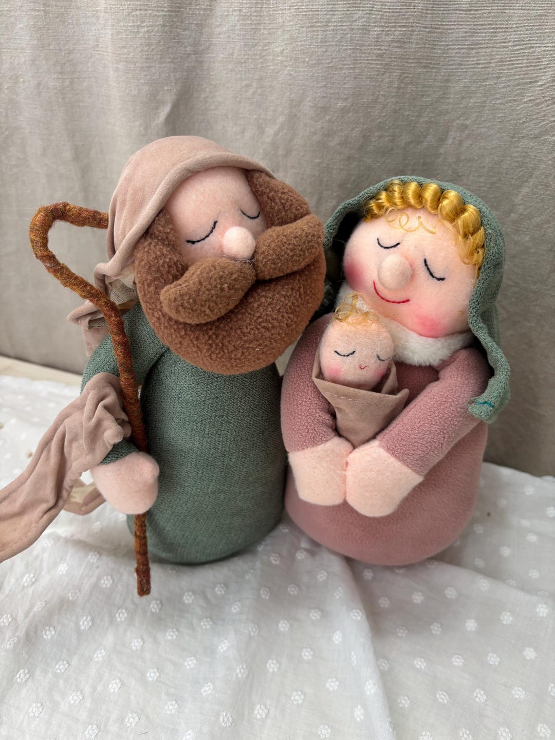Nativity Set Jesus Mary Joseph Plushy Squishy Dolls - Etsy Australia