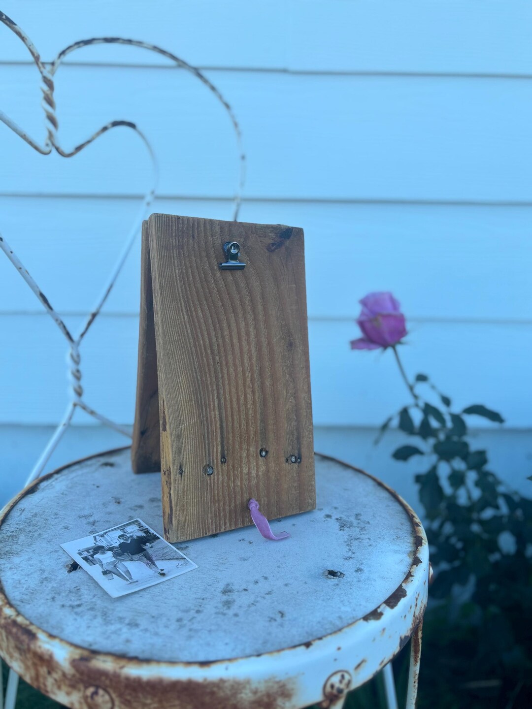 Rustic Wooden Wonky A Frame Sign, Photo Frame, Table Number, Wedding ...