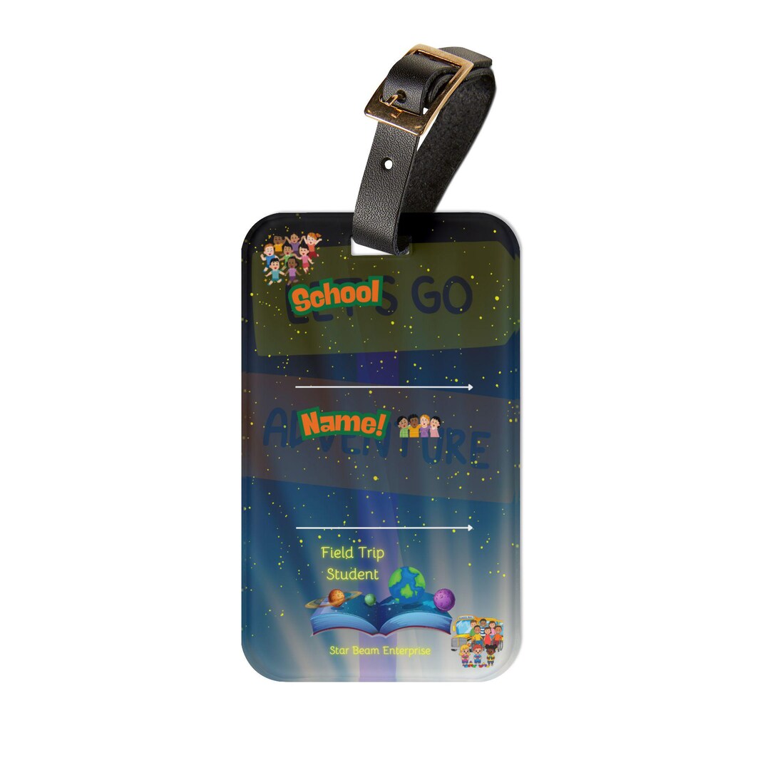Field Trip Student ID Tag | Backpack & Luggage Tag for Schools | Star ...