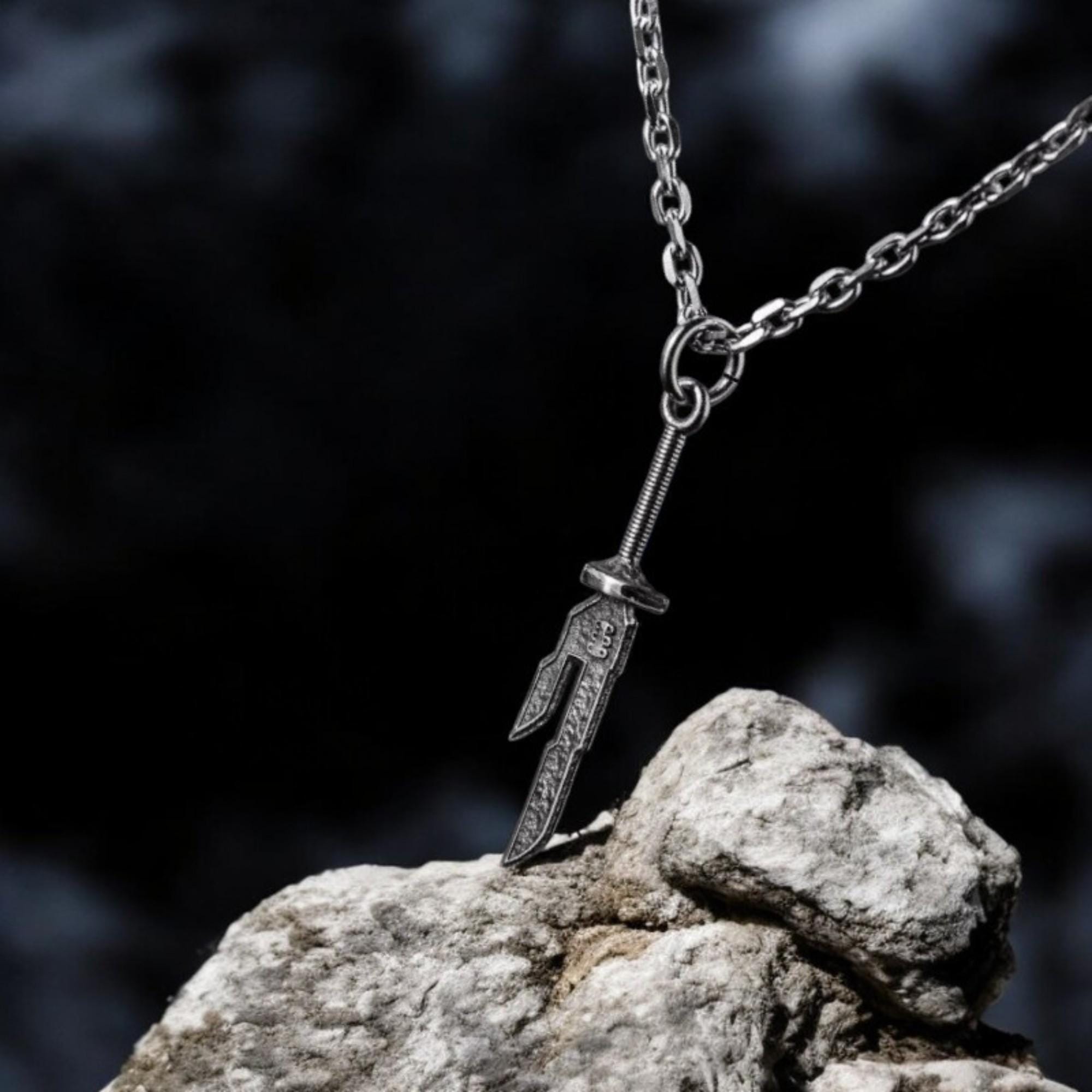 Inverted Spear of Heaven Pendant Necklace L Goth Anime Jewelry, Toji ...