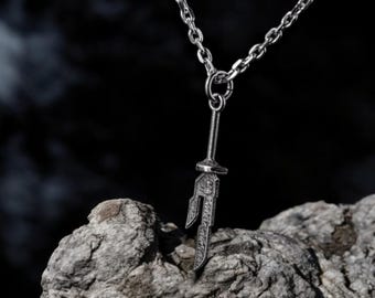Toji Fushiguro Silver Inverted Spear of Heaven Pendant Necklace - Etsy