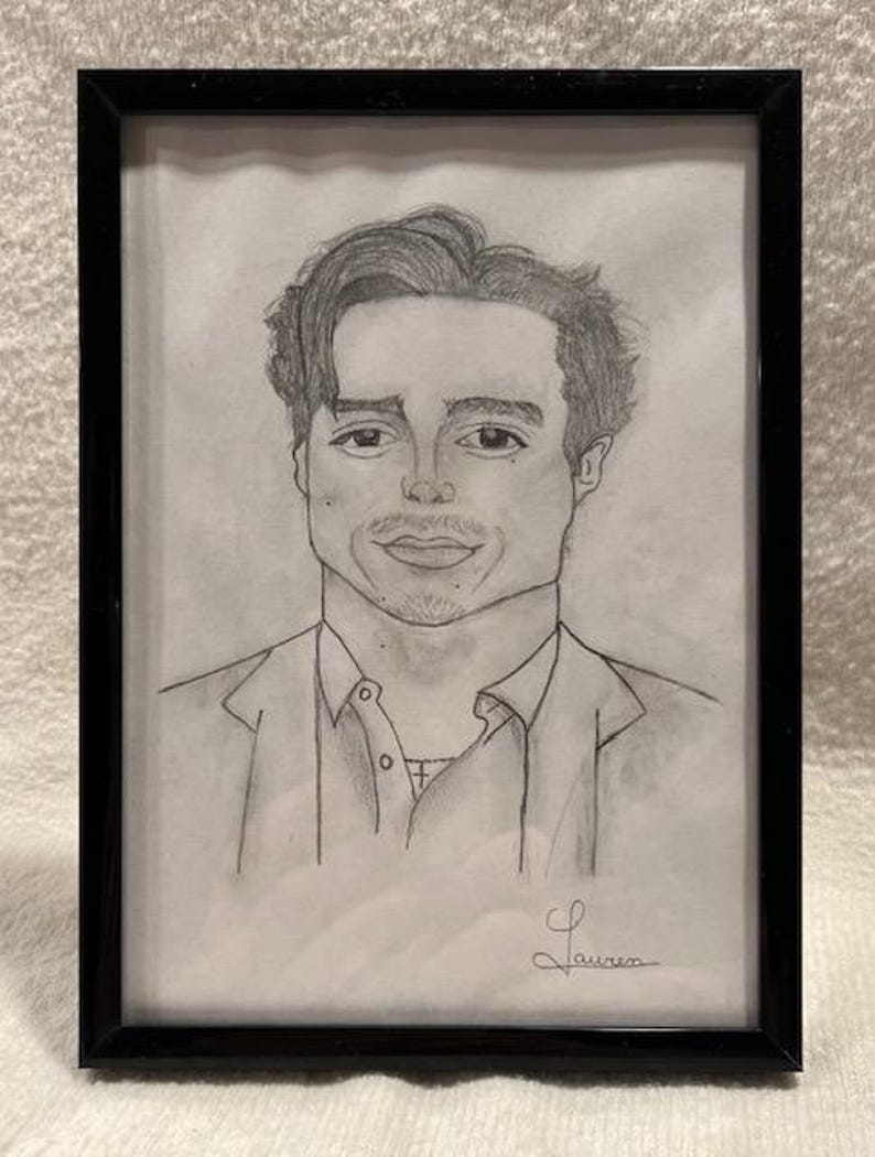 Nicholas Alexander Chavez Pencil Drawing - Etsy