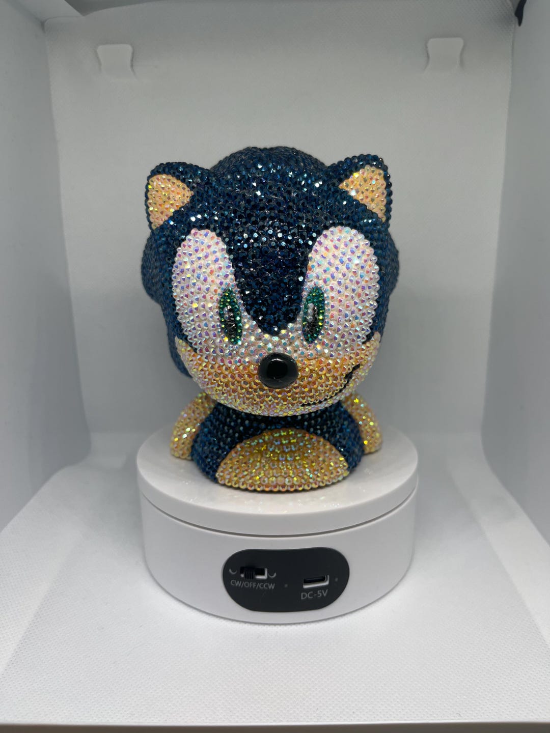 Sonic the Hedgehog Rhinestoned Piggy Bank - Etsy