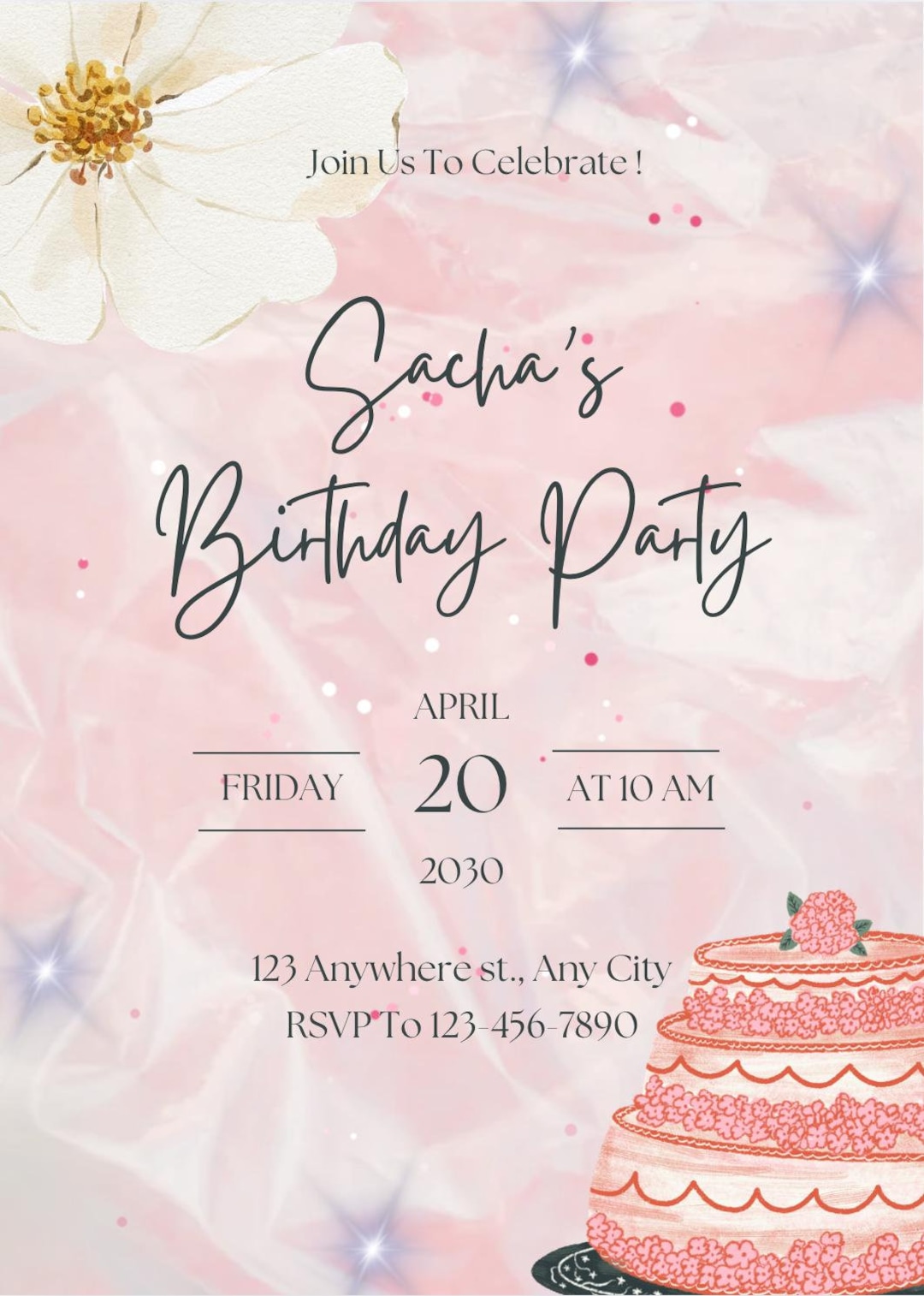 Printable Party Invitations - Etsy