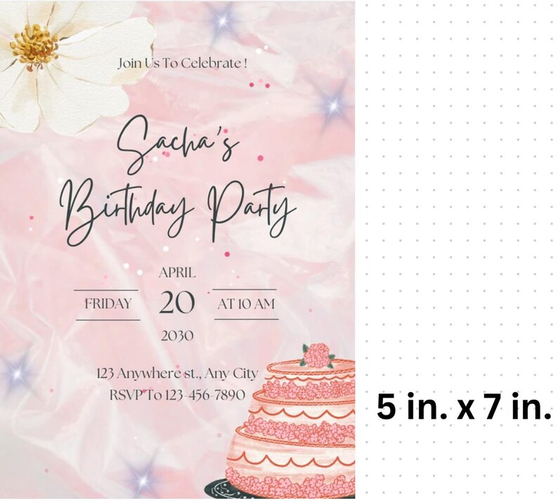 Printable Party Invitations - Etsy